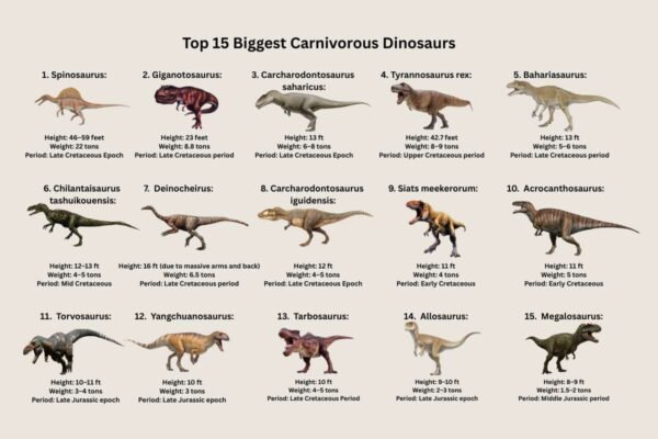 Biggest Carnivorous Dinosaurs Of The Jurassic Era | The Lifesciences ...